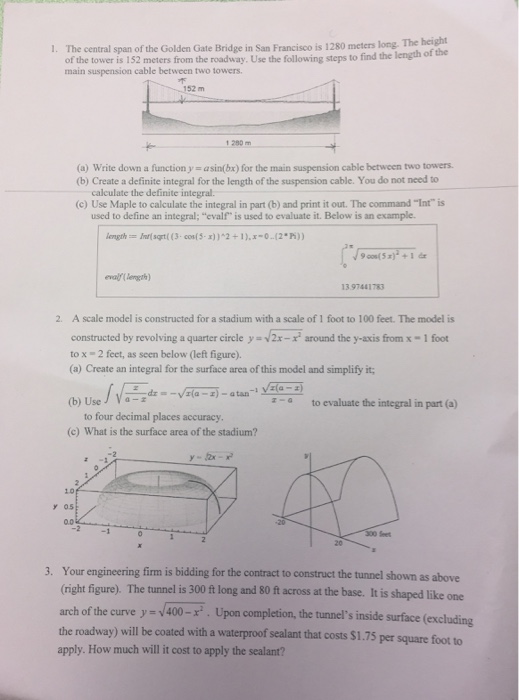 The central span of the Golden Gate Bridge in San | Chegg.com