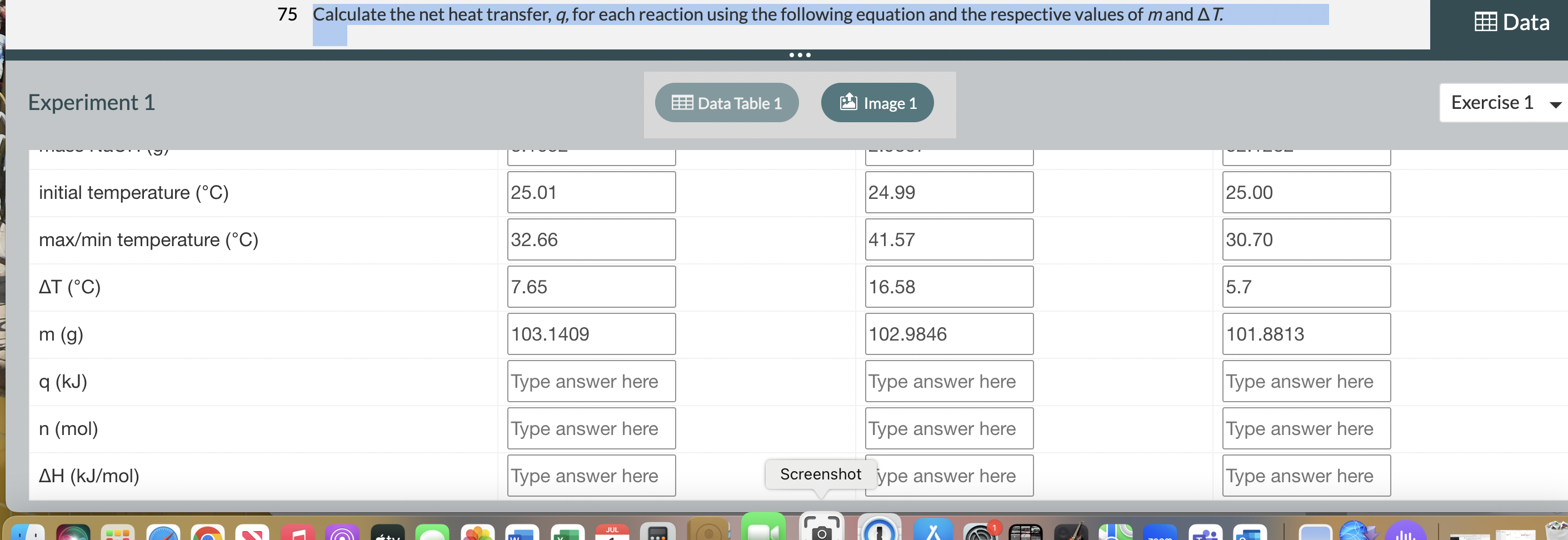 75 Calculate the net heat transfer, q, for each | Chegg.com