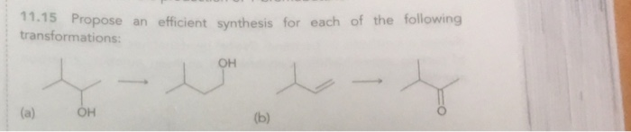 Solved 11.15 Propose an efficient synthesis for each of the | Chegg.com