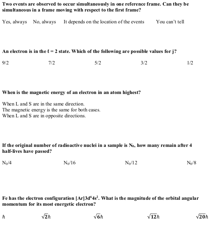 Solved Two events are observed to occur simultaneously in | Chegg.com