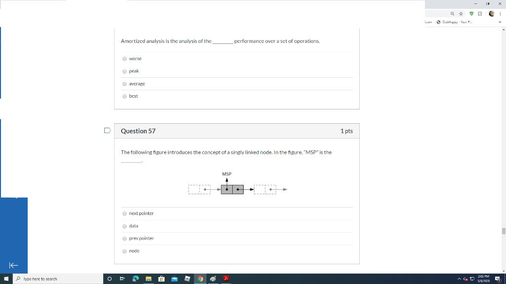 Solved wakicom Duty If we use an unsorted list to implement | Chegg.com