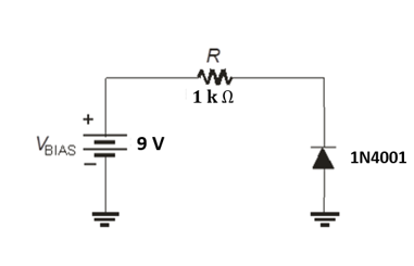 Solved Build this circuit on a breadboard using diode 1N4001 | Chegg.com