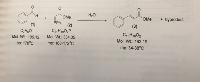 Solved OMe OMe byproduct C7H6O Mol. Wt: 106.12 bp: 178°C | Chegg.com