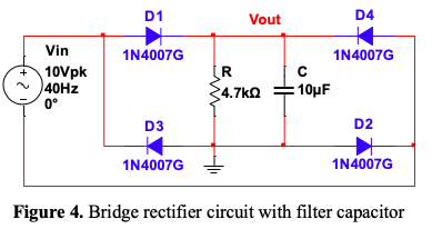 Solved Simulate the bridge rectifier circuit in Multisim | Chegg.com