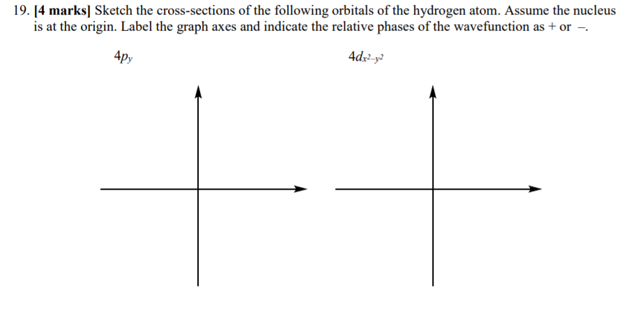 Solved 19. (4 marks] Sketch the cross-sections of the | Chegg.com