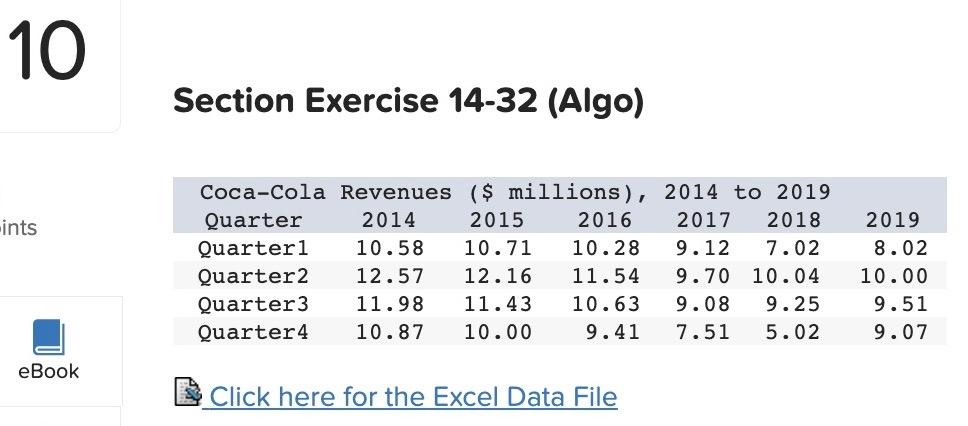 Solved Section Exercise 14-32 (Algo) 喵 Click here for the | Chegg.com