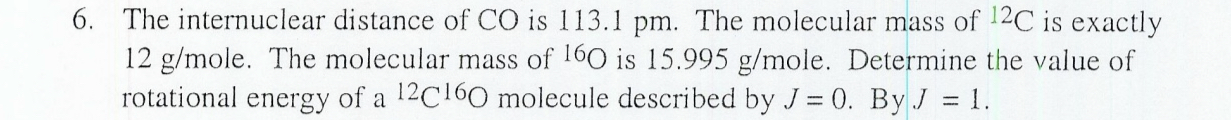 Solved The internuclear distance of CO is 113.1pm. The | Chegg.com