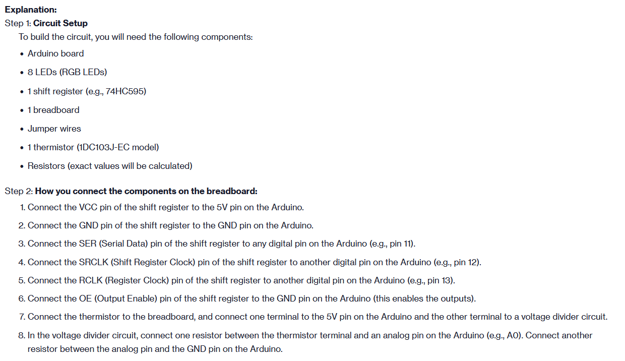 Solved Hi, Please teach me this Arduino tutorial exercise. | Chegg.com