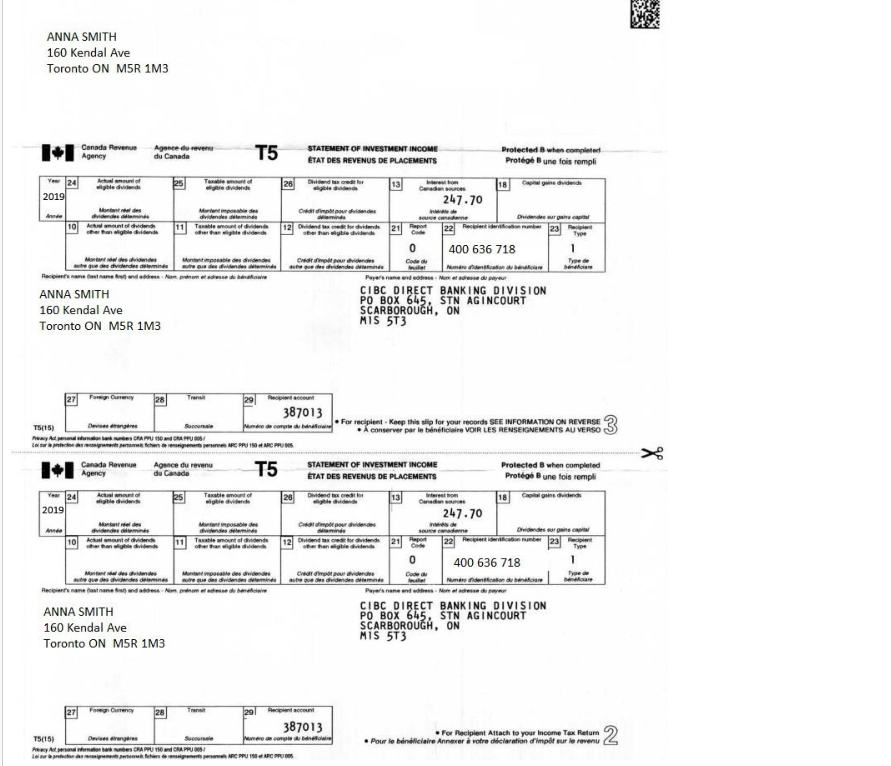 *BONUS T2125 - Area A - table from left to right | Chegg.com
