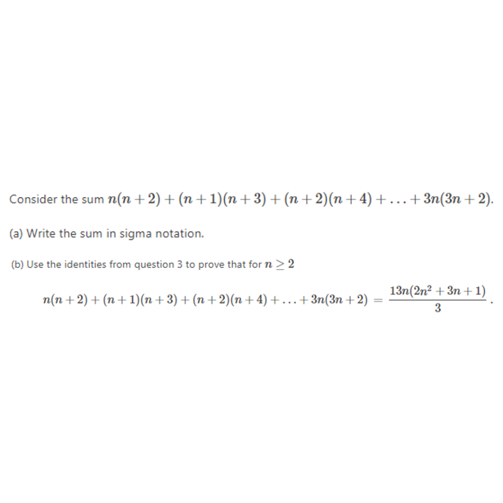 Consider the sum | Chegg.com