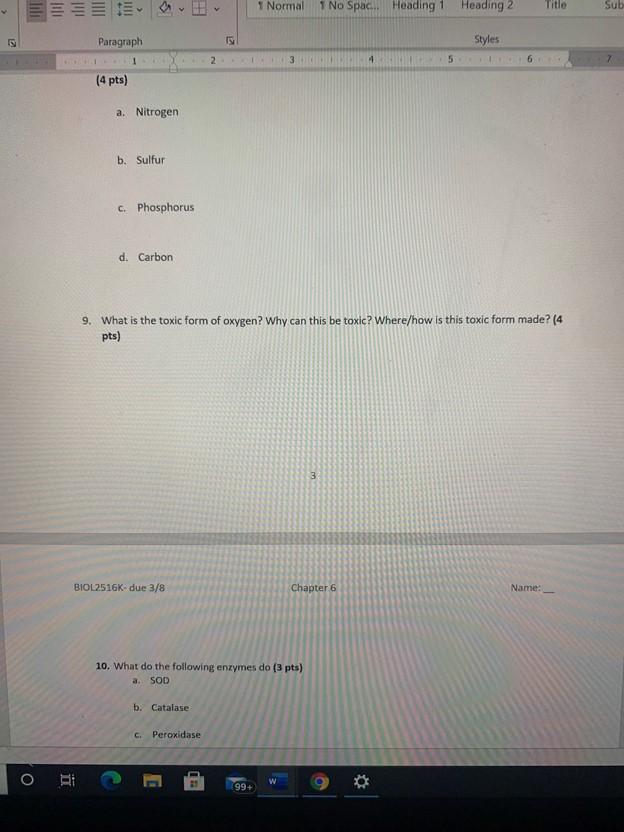 Solved li AaBbCcDd AaBbCcDd AaBbcc AaBbccc AaB Aal Normal 1 | Chegg.com