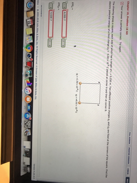 Solved 16 GO The drawing shows a square, each side of which | Chegg.com