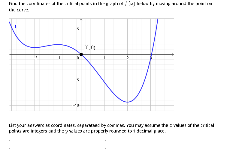 Solved Find the coordinates of the critical points in the | Chegg.com