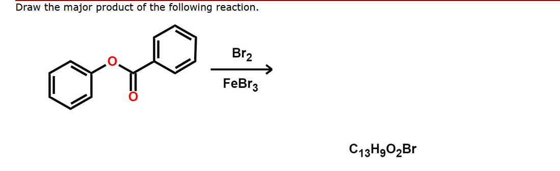 Solved Draw the major product of the following reaction. | Chegg.com