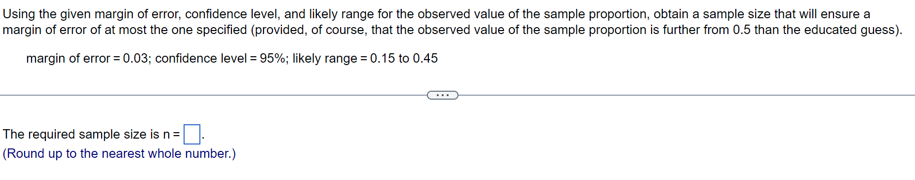 Solved Using the given margin of error, confidence level, | Chegg.com