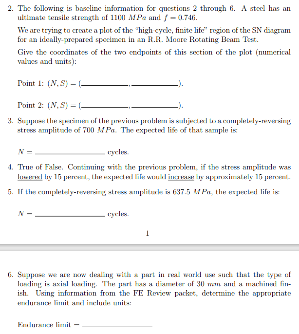 Solved 2. The following is baseline information for | Chegg.com