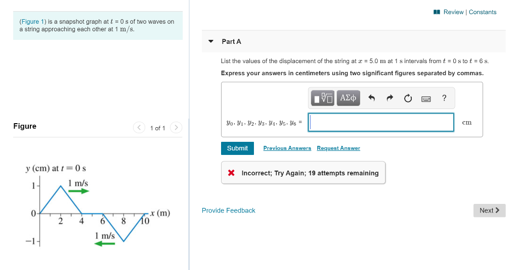 Solved Review | Constants (Figure 1) is a snapshot graph at | Chegg.com
