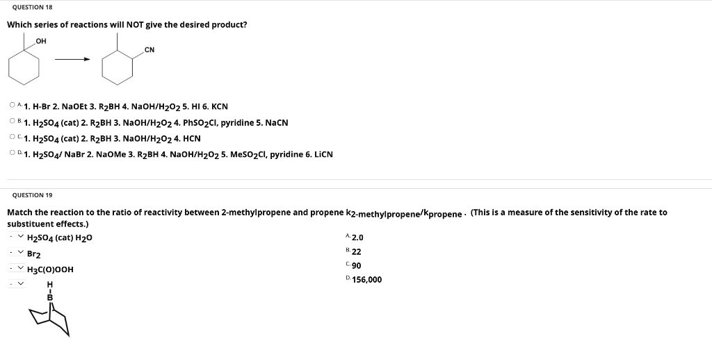 Solved Which series of reactions will NOT give the desired | Chegg.com