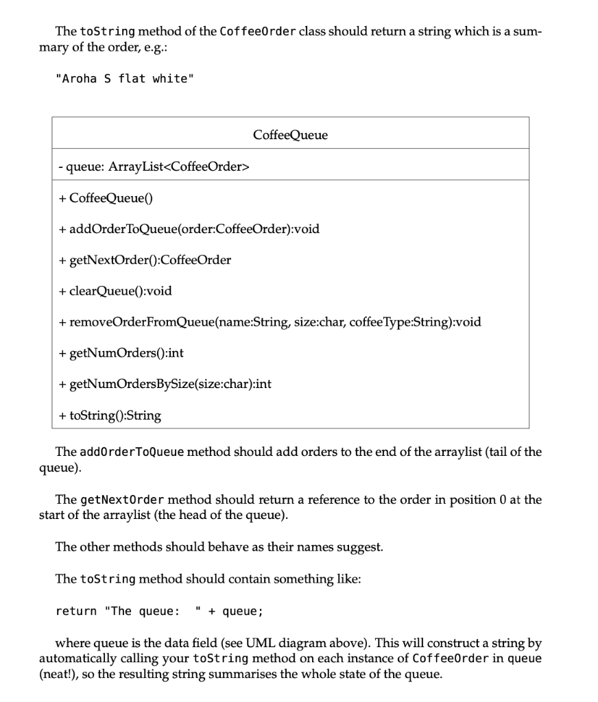 Solved Section 2 - ArrayList A 'queue' is a structure that | Chegg.com