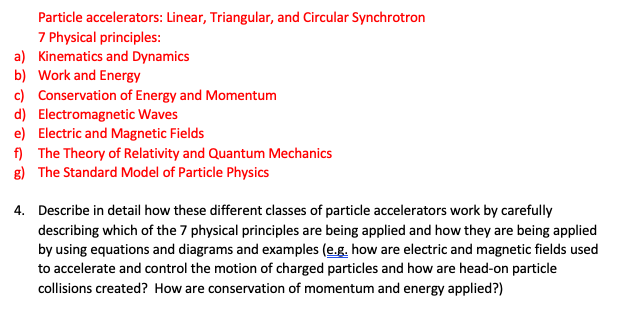 Solved Particle accelerators: Linear, Triangular, and | Chegg.com