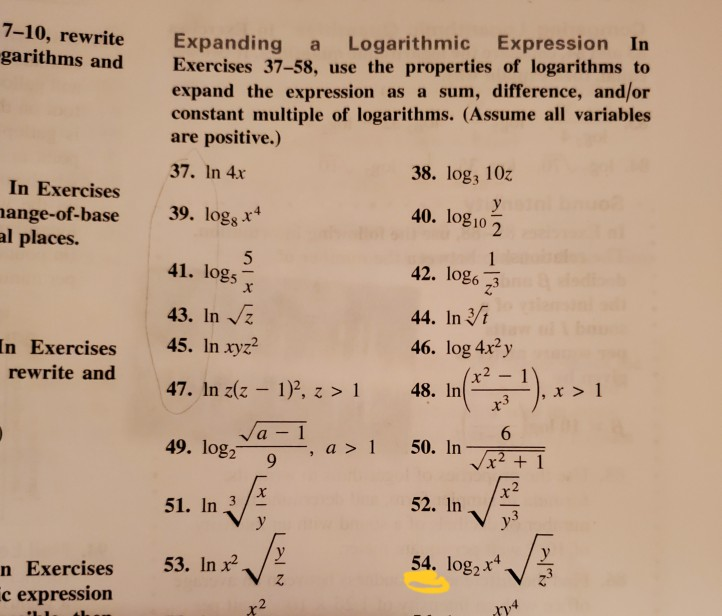 Solved and Logarithmic Functions 226 Exponentia Chapter 3 In | Chegg.com