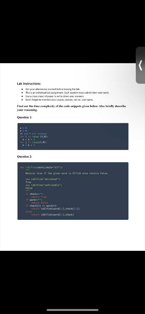 Solved s Lab Instructions: • Get your attendance marked | Chegg.com