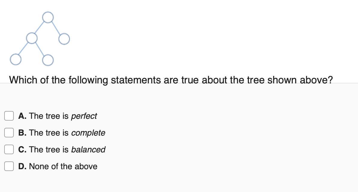 Solved Which of the following statements are true about the | Chegg.com