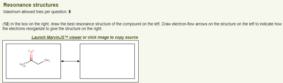Solved Organic Chemistry: Resonance structures(12) ﻿In the | Chegg.com