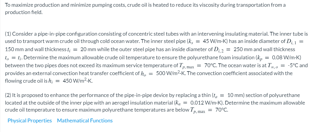 Solved To maximize production and minimize pumping costs, | Chegg.com
