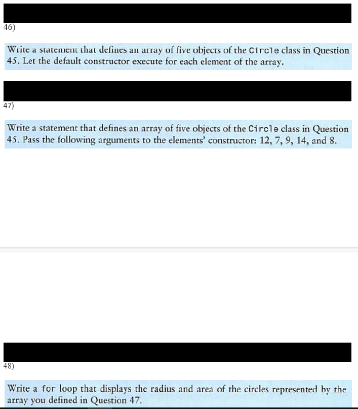 Write a statement that defines an array of five | Chegg.com