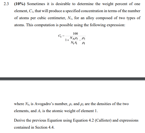 Solved 2.3 (10%) Sometimes it is desirable to determine the | Chegg.com