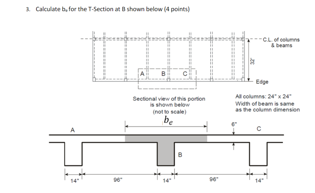Solved 3. Calculate be for the T-Section at B shown below (4 | Chegg.com