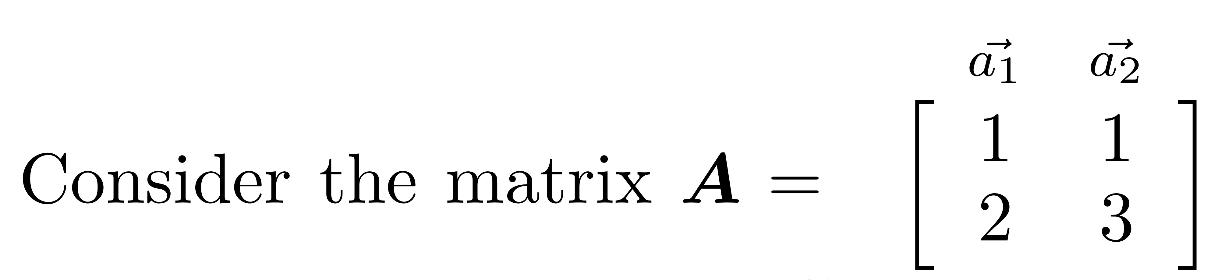 Solved Consider the matrix A=⎣⎡a112a213⎦⎤Find F=A(A⊤) and | Chegg.com