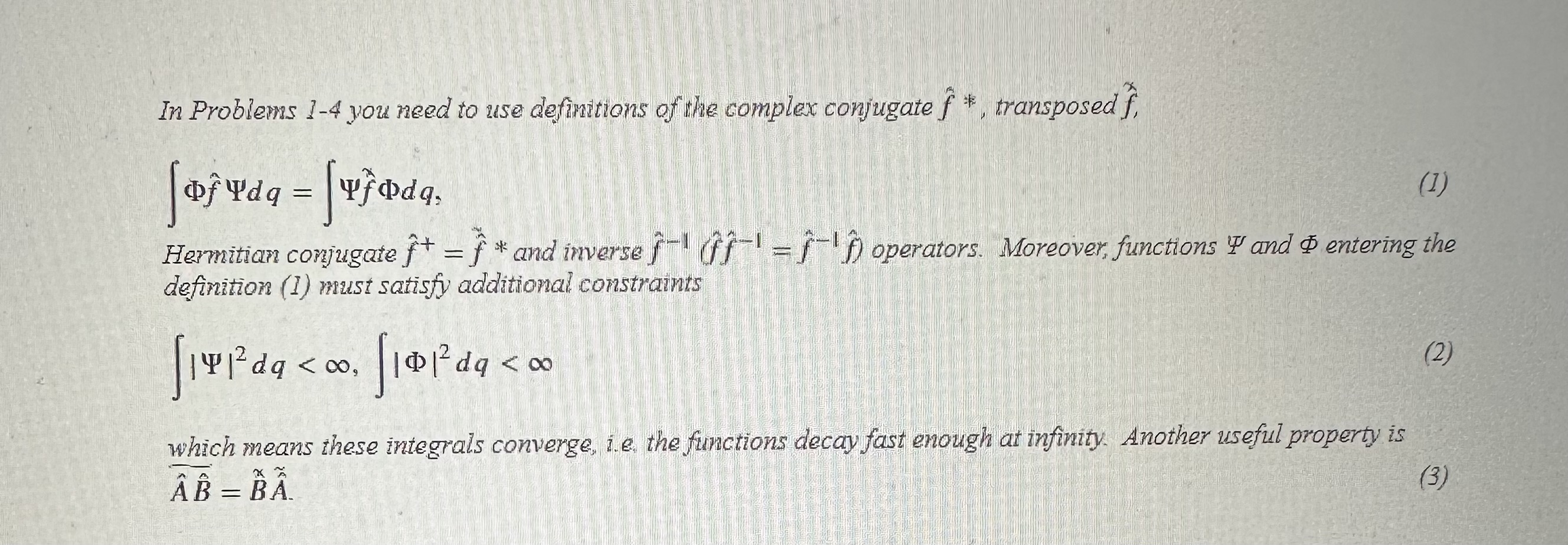 Solved In Problems 1-4 you need to use definitions of the | Chegg.com