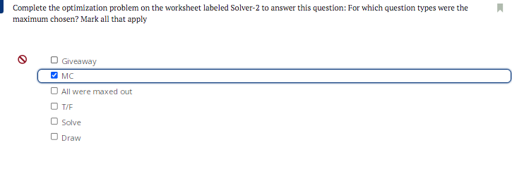 Solved Complete the optimization problem on the worksheet | Chegg.com