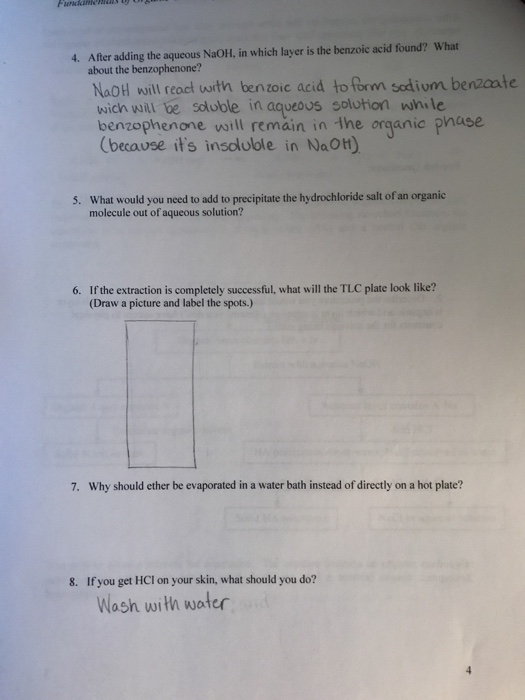 Solved 4. After adding the aqueous NaOH, in which layer is | Chegg.com