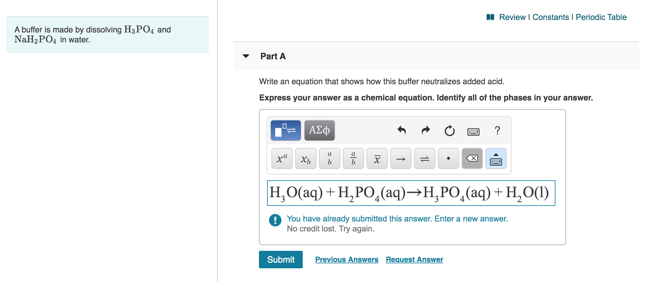 Solved ====A buffer is made by dissolving H3PO4H3PO4 and | Chegg.com