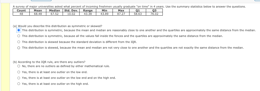 Solved A survey of major universities asked what percent of | Chegg.com