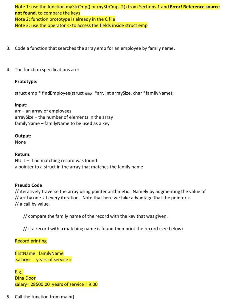 Solved 4 Problem 2: Searching in an array Purpose: a. | Chegg.com