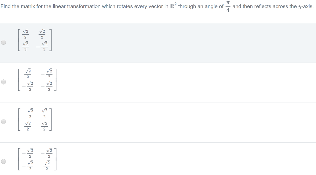 Solved a) Consider the following transformation function | Chegg.com