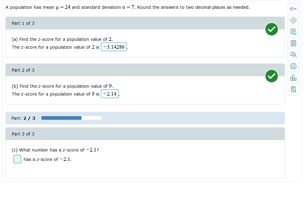 Solved A population has mean u = 24 and standard deviation o | Chegg.com