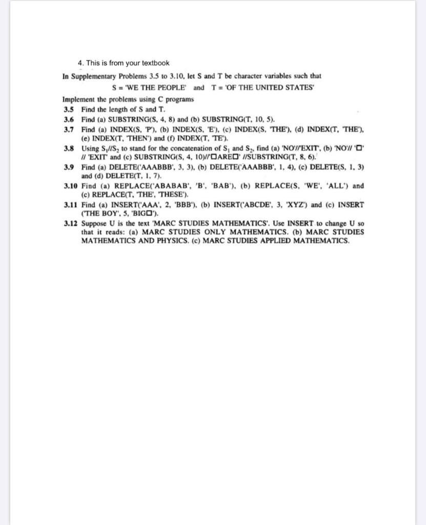 Solved 4. This is from your textbook In Supplementary | Chegg.com