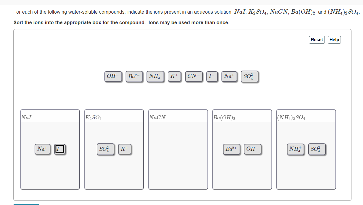 Solved For each of the following water-soluble compounds, | Chegg.com