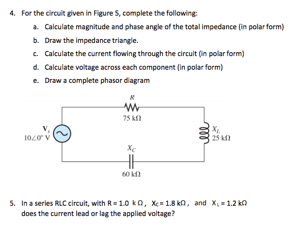 Solved 1. Write the phasor expression for the total | Chegg.com