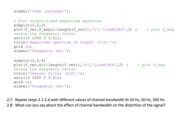 Solved In this part, you are going to send a signal (which | Chegg.com