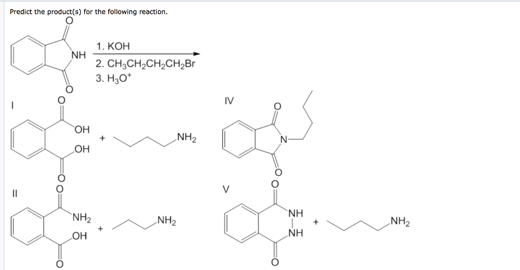 Solved Predict the product(s) for the following reaction 1. | Chegg.com