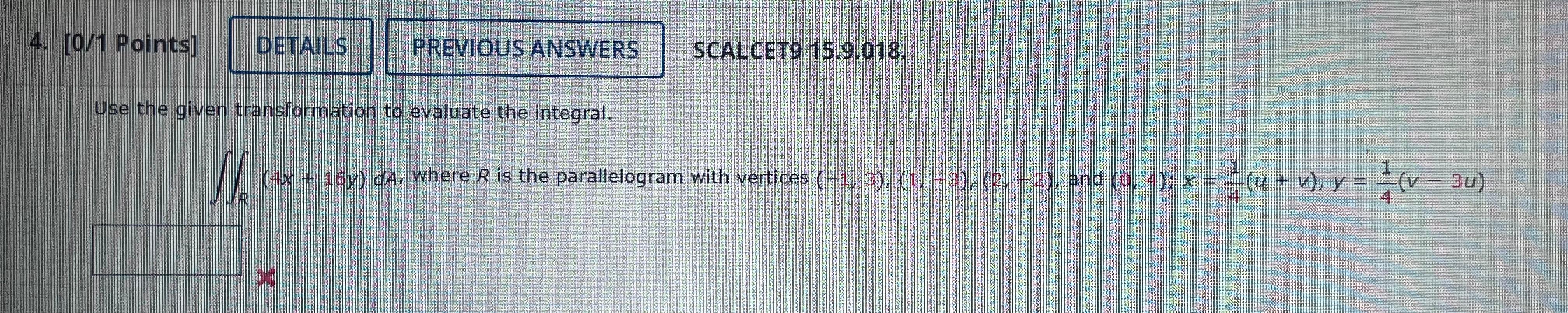 Solved 4. [0/1 Points] SCALCET9 15.9 .018 Use the given | Chegg.com