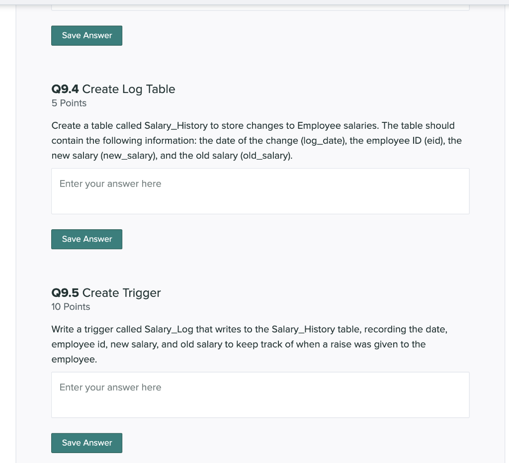 Solved Q9 30 Points Consider the following relational | Chegg.com