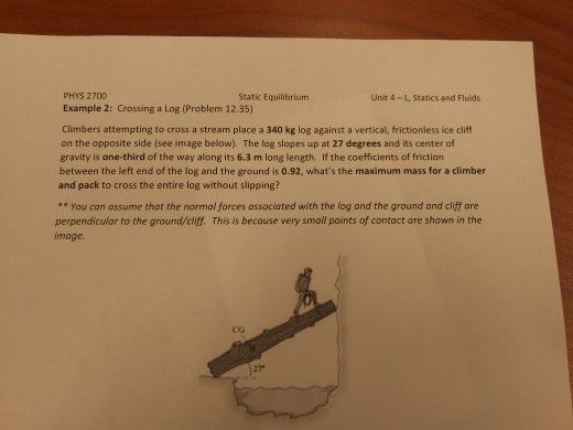 Solved PHYS 2700 Static Equilibrium Unit 4-L, Statics and | Chegg.com