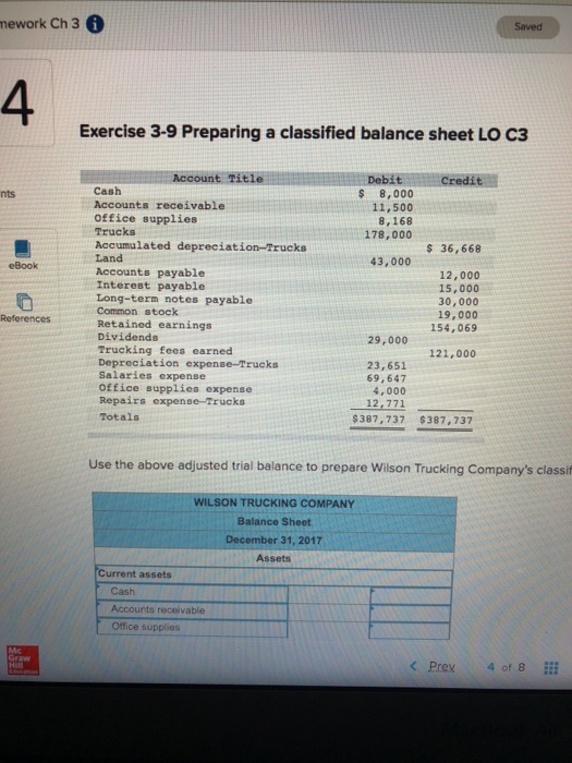 Solved mework Ch 3 6 Saved 4 Exercise 3-9 Preparing a | Chegg.com Solved mework Ch 3 6 Saved 4 Exercise 3-9 Preparing a | Chegg.com